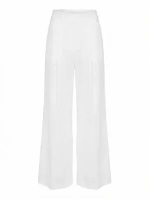 Brunello Cucinelli BRUNELLO CUCINELLI Wide Leg Cotton Pants Multicolor