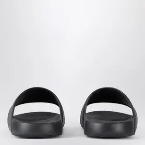 Givenchy Rubber Label Slide Flat Mules - Black