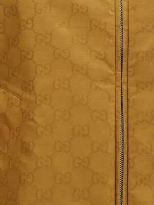 Gucci Gg Nylon Bomber Jacket - Brown