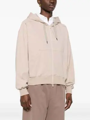 Brunello Cucinelli Zip Up Hooded Sweatshirt - Multicolor