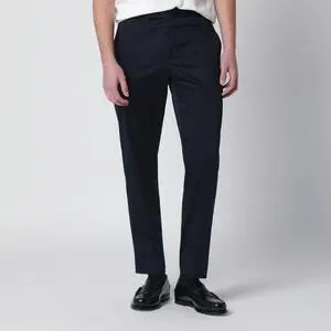 PT TORINO Cotton-blend Trousers - Blue