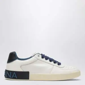 Dolce & Gabbana Portofino Leather Sneakers - White