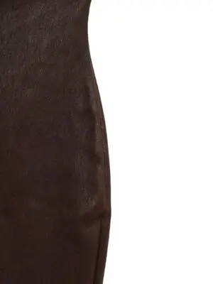 Rick Owens Leather Long Skirt