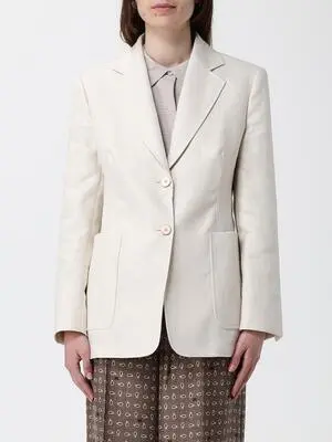 Max Mara Single-breasted Blazer - Cream