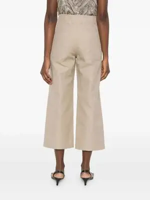 Brunello Cucinelli Cropped Cotton Trousers