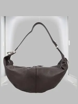 LEMAIRE Buffalo Leather Shoulder Bag - Brown