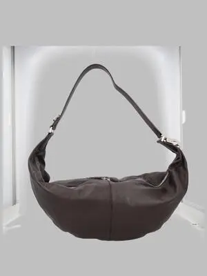 LEMAIRE Buffalo Leather Shoulder Bag - Brown