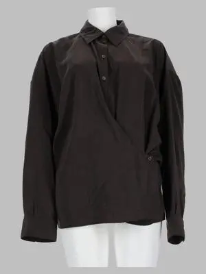LEMAIRE Silk Blend Shirt - Brown