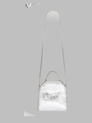 Stella McCartney Borsa Falabella Micro - Silver