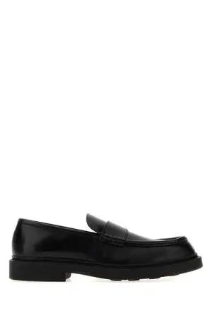 JIL SANDER Leather Loafers - Black