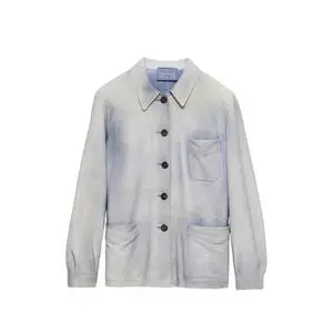Prada Jackets Leather Jackets - Blue