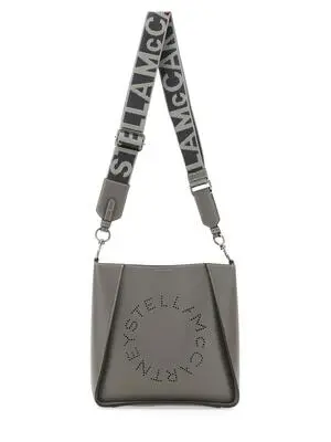 Stella McCartney Borsa A Spalla Con Logo - Gray