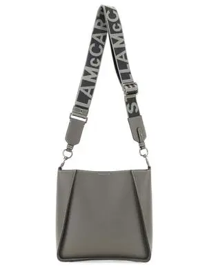Stella McCartney Borsa A Spalla Con Logo - Gray
