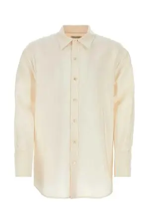 Saint Laurent Ivory Faille Oversize Shirt - White