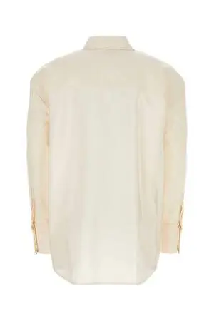 Saint Laurent Ivory Faille Oversize Shirt