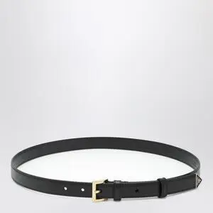 Prada Belt With Applique - Black