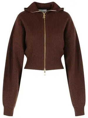 Sportmax Balco Wool And Cashmere Cardigan - Brown