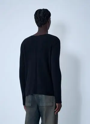 Rick Owens Wool-blend Knit Top - Black