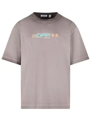 Off-White Archigeography 3 Arrow' Beige Cotton T-shirt - Cream