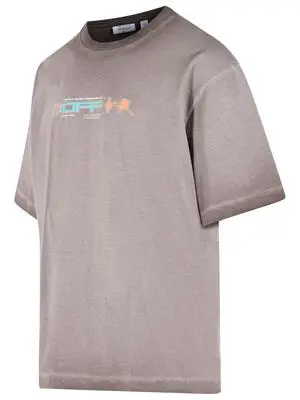 Off-White Archigeography 3 Arrow' Beige Cotton T-shirt