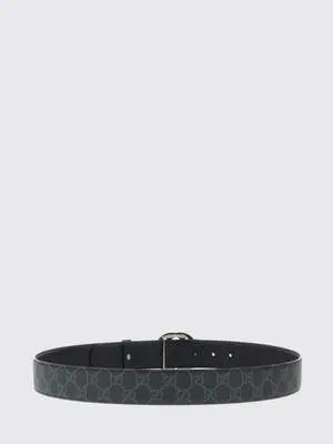 Gucci Reversible Gg Synthetic Leather Belt - Black