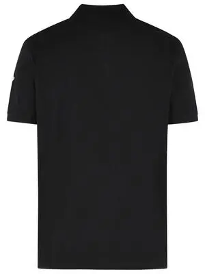 Moncler Cotton Polo Shirt - Black