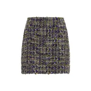 Saint Laurent Tweed Mini Skirt - Multicolor