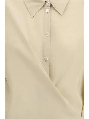 LEMAIRE Draped Shirt - Cream