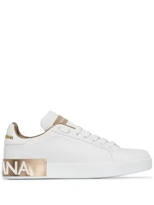 Dolce & Gabbana Portofino Leather Sneakers - Multicolor