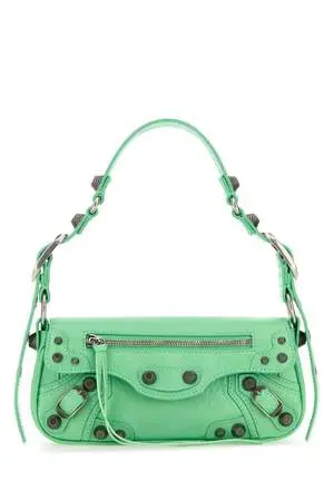 Balenciaga Light Leather Le Cagole Sling Xs Shoulder Bag - Green