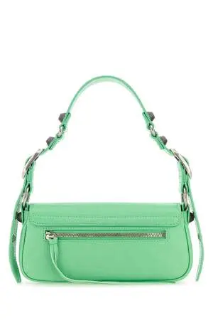 Balenciaga Light Leather Le Cagole Sling Xs Shoulder Bag - Green