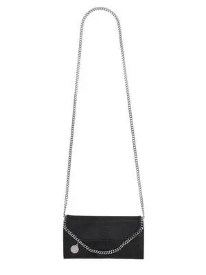 Stella McCartney Borsa Portafoglio Falabella Con Catena - Black