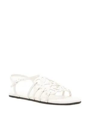 Loewe Petal Anagram Leather Sandals - Multicolor