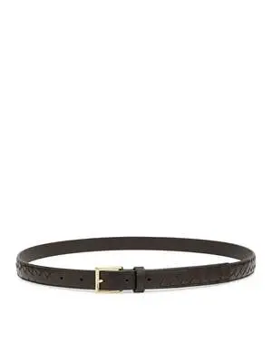 Bottega Veneta Woven Lambskin Belt - Multicolor