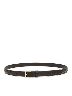 Bottega Veneta Woven Lambskin Belt - Multicolor