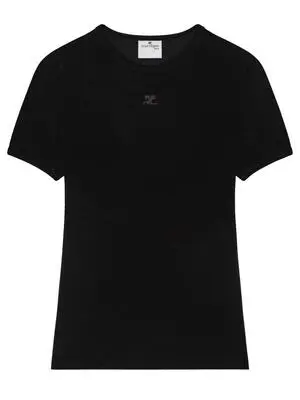 COURREGES Baby Spongy T-shirt - Black