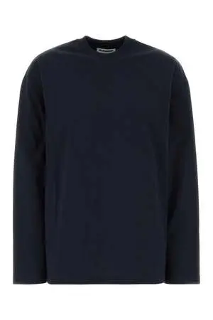 JIL SANDER Midnight Cotton T-shirt - Blue