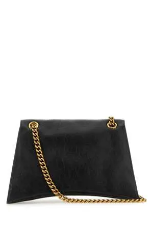 Balenciaga Leather Medium Crush Shoulder Bag