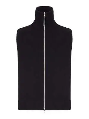 MAISON MARGIELA Zip Knit Gilet - Black