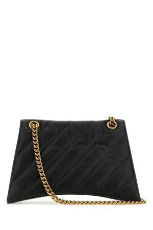 Balenciaga Leather Medium Crush Shoulder Bag