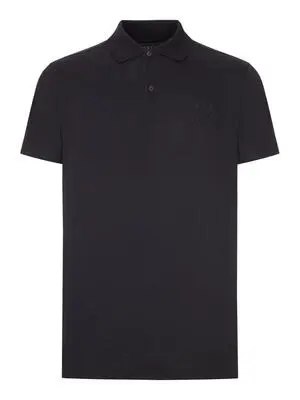 Gucci Cotton Jersey Polo Shirt With Embroidery - Black