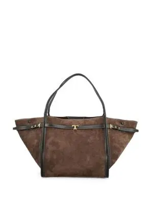 TOD'S T Timeless Medium Leather Tote Bag - Multicolor
