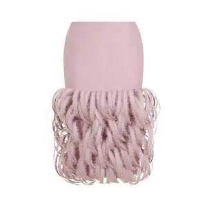 Balenciaga Fluffy Feather Pencil Skirt - Multicolor