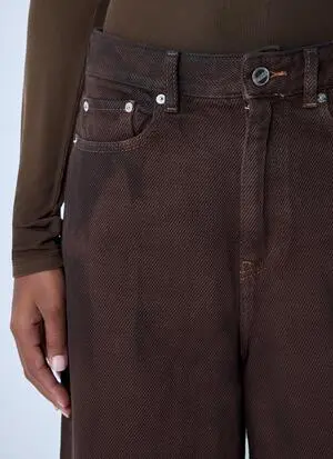GANNI Five-pocket Jeans - Brown
