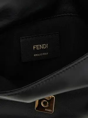 Fendi Mamma Baguette' Pouch - Black