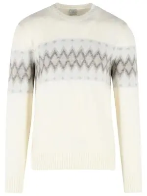 Eleventy ELEVENTY Cashmere And Silk Blend Sweater Cream