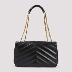 Saint Laurent Loulou M Shoulder Bag - Black