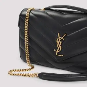 Saint Laurent Loulou M Shoulder Bag - Black