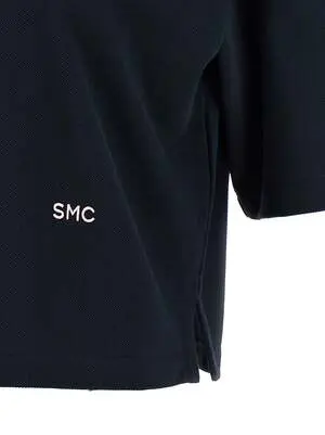 Stella McCartney Cropped Piqué Polo - Blue