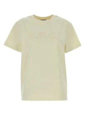 A.p.c. Cream Cotton T-shirt - Yellow